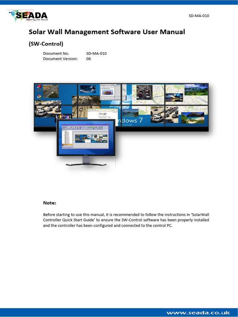 Solar Wall Management Software Manual | PDF | Display Resolution ...