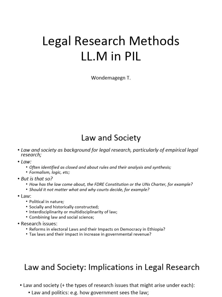 Legal Research Methods - Part I - Introduction | PDF | Knowledge ...