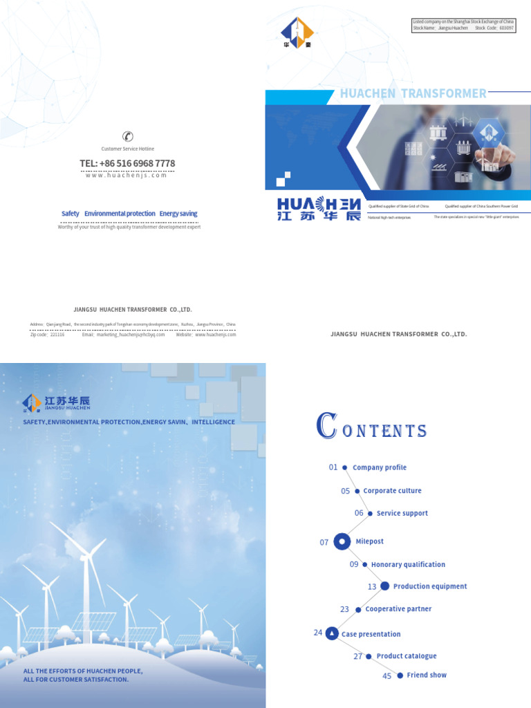 Jiangsu Huachen Transformer Overview | PDF | Energy Conservation ...