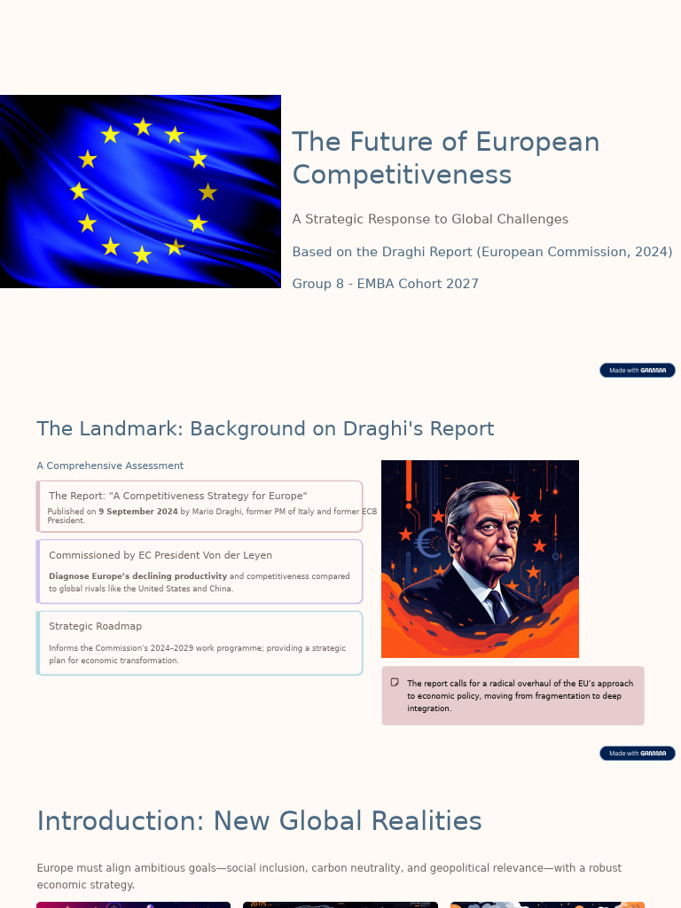 The Future of European Competitiveness | PDF | Innovation | Clean ...