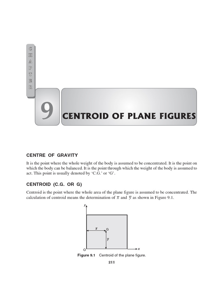 Module 4 Centroid of The Plane Figures | PDF | Area | Triangle