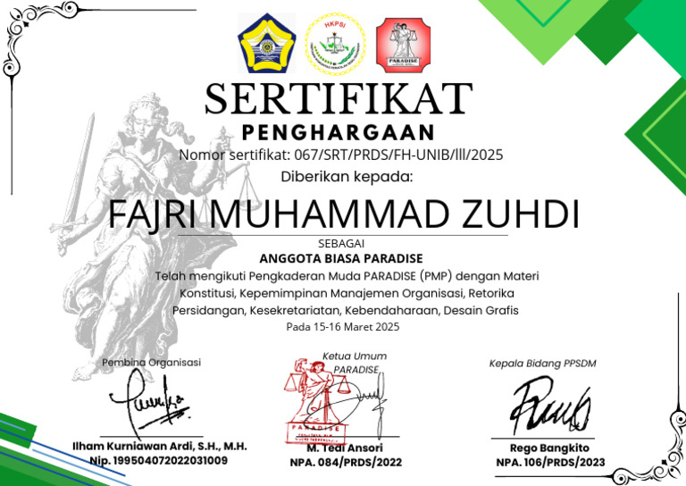 Sertifikat PMP 2025-33 | PDF