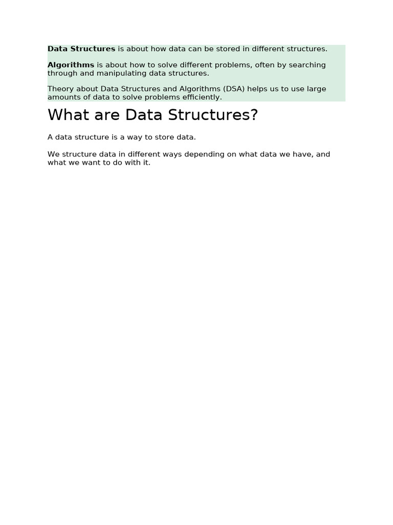Data Structures | PDF | Data Structure | Computer Science