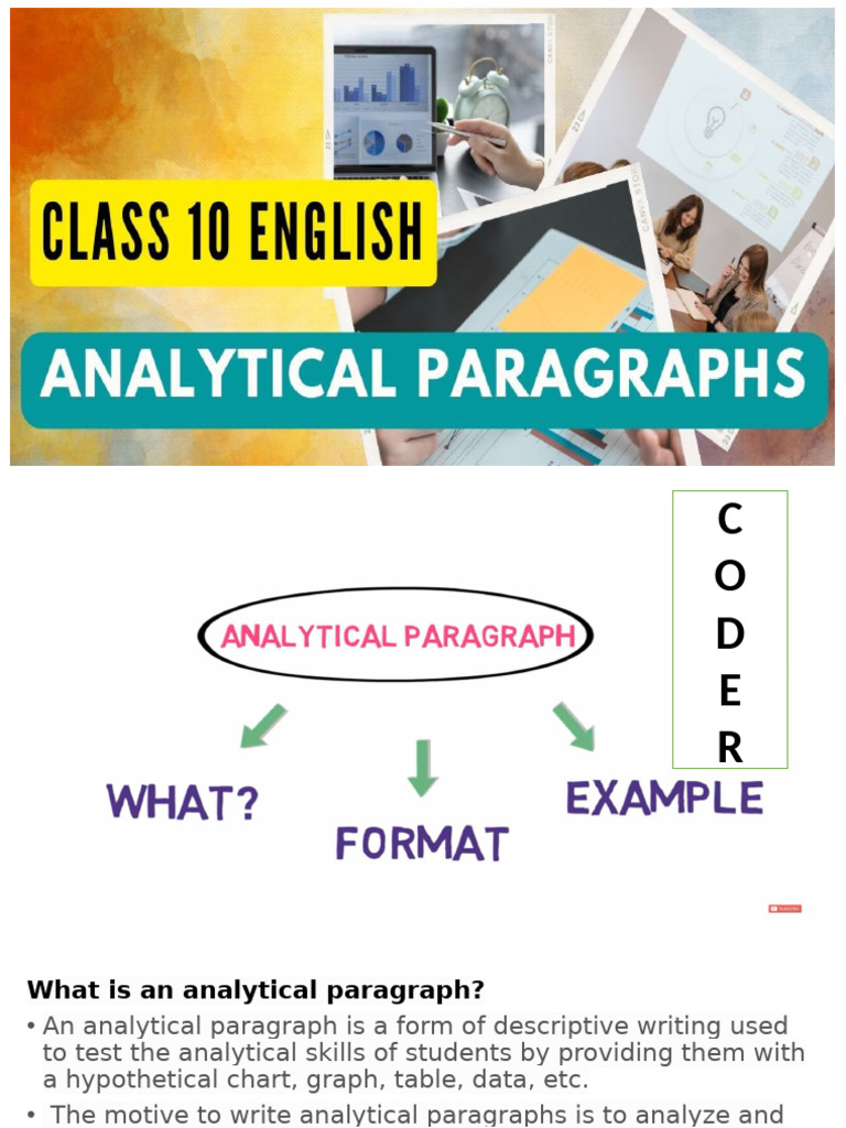 Notes On - Analytical Paragraph Writing | PDF | Expense | Budget
