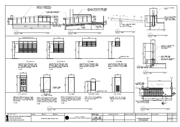Detail Elevation of Ramp Spot Detail Spot Detail Detail Section of Ramp ...