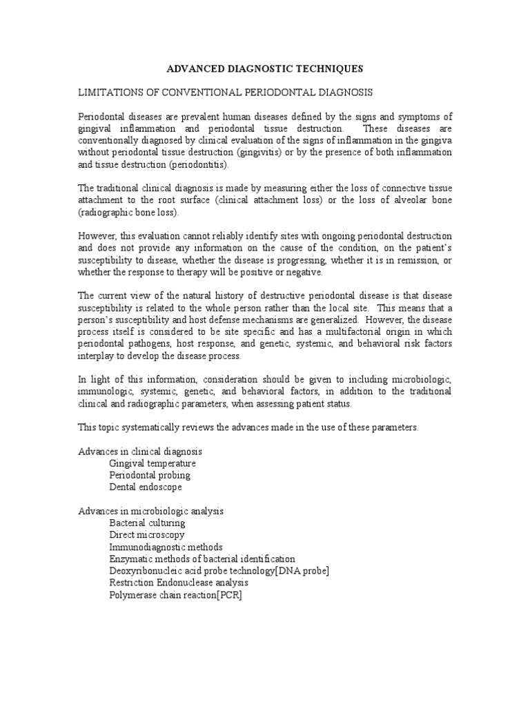 Advanced Diagnostic Techniques | PDF | Elisa | Inflammation