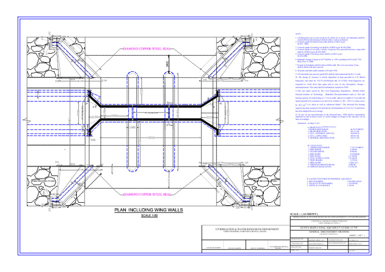 Gunta Main Canal Aqueduct Design Drawing | PDF | Civil Engineering