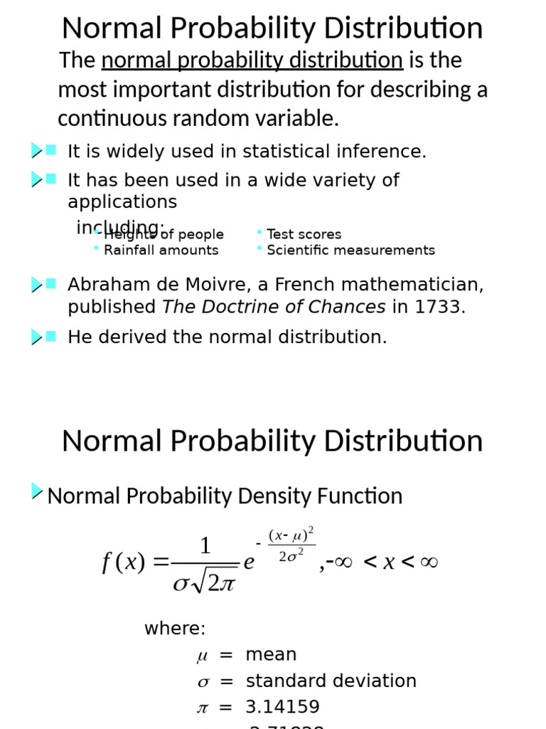 14.normal Distribution - Part-1 | PDF | Normal Distribution ...
