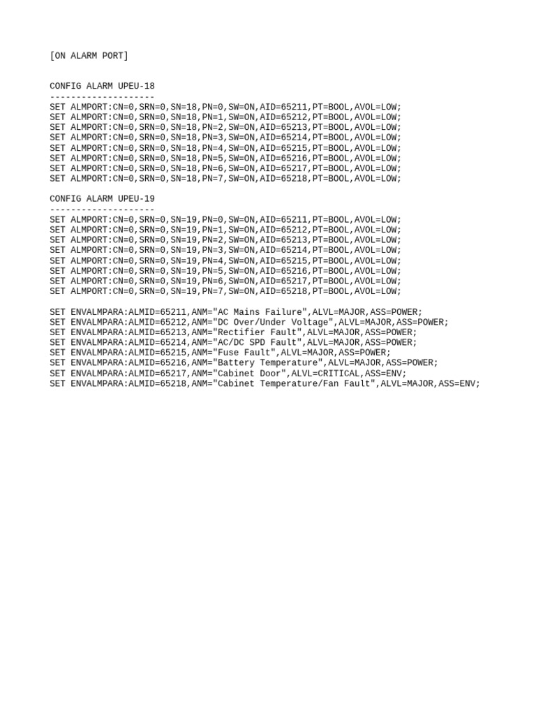 Alarm Port | PDF