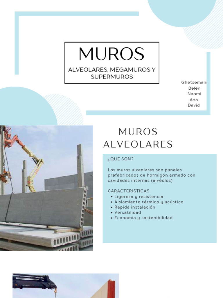 Características de Muros Alveolares | PDF | pared | Aislamiento térmico