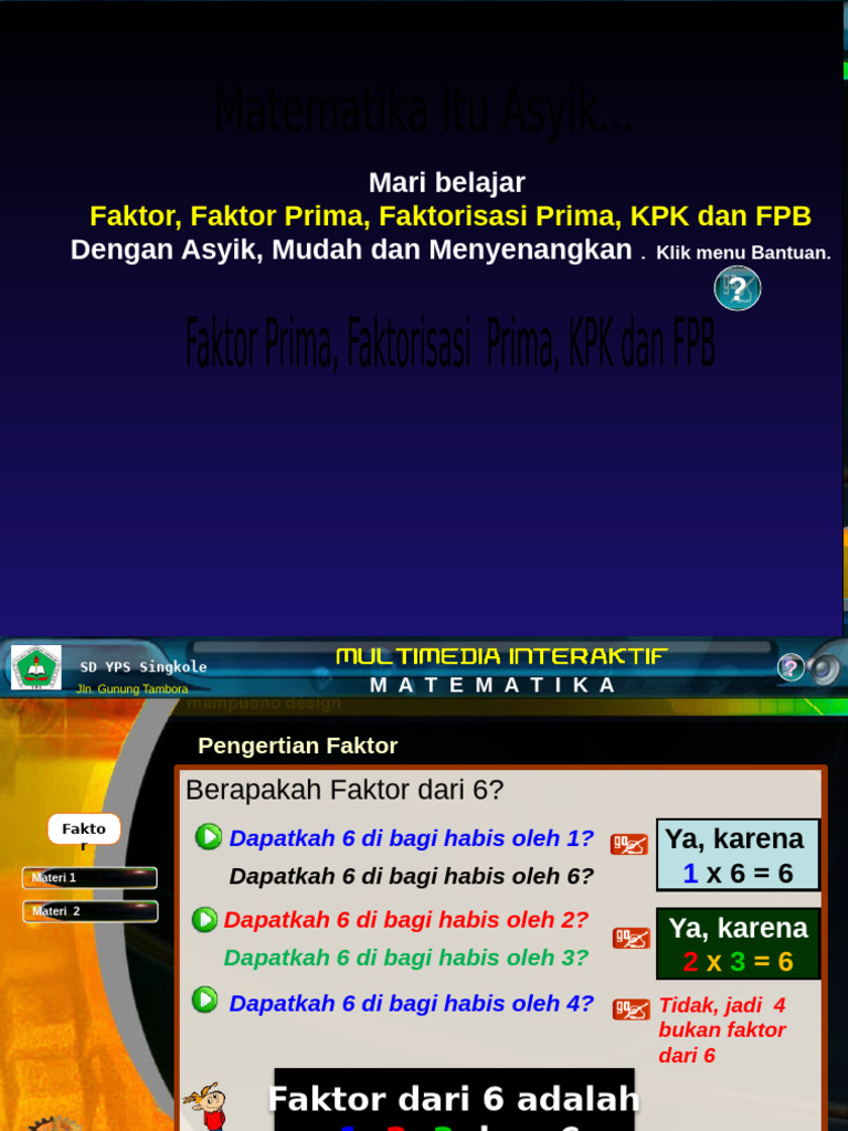 Panduan Faktor dan Faktorisasi Prima | PDF
