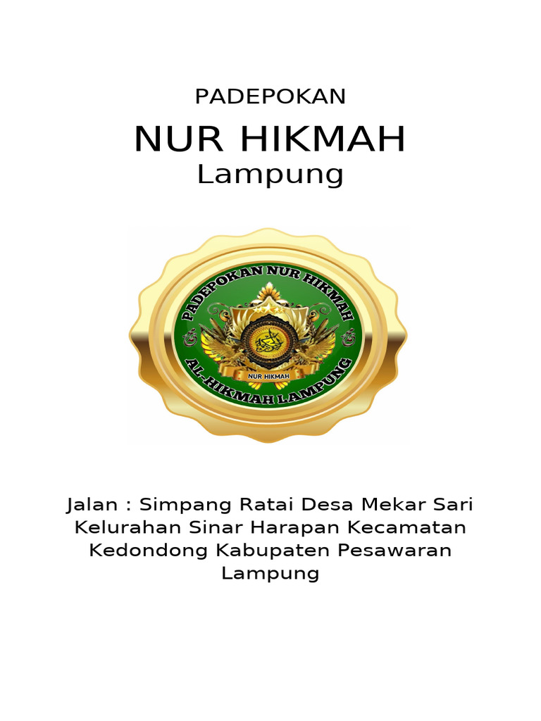 Logo Padepokan Nur Hikmah | PDF