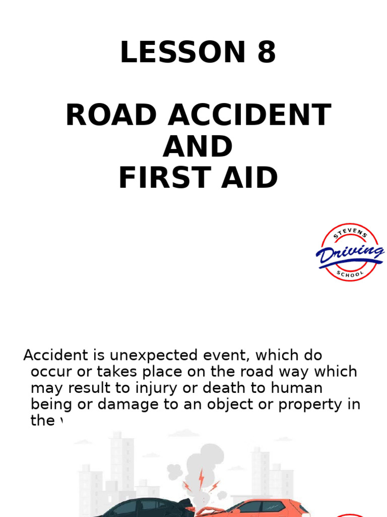 Road Accident Prevention and First Aid Guide | PDF | Traffic Collision ...