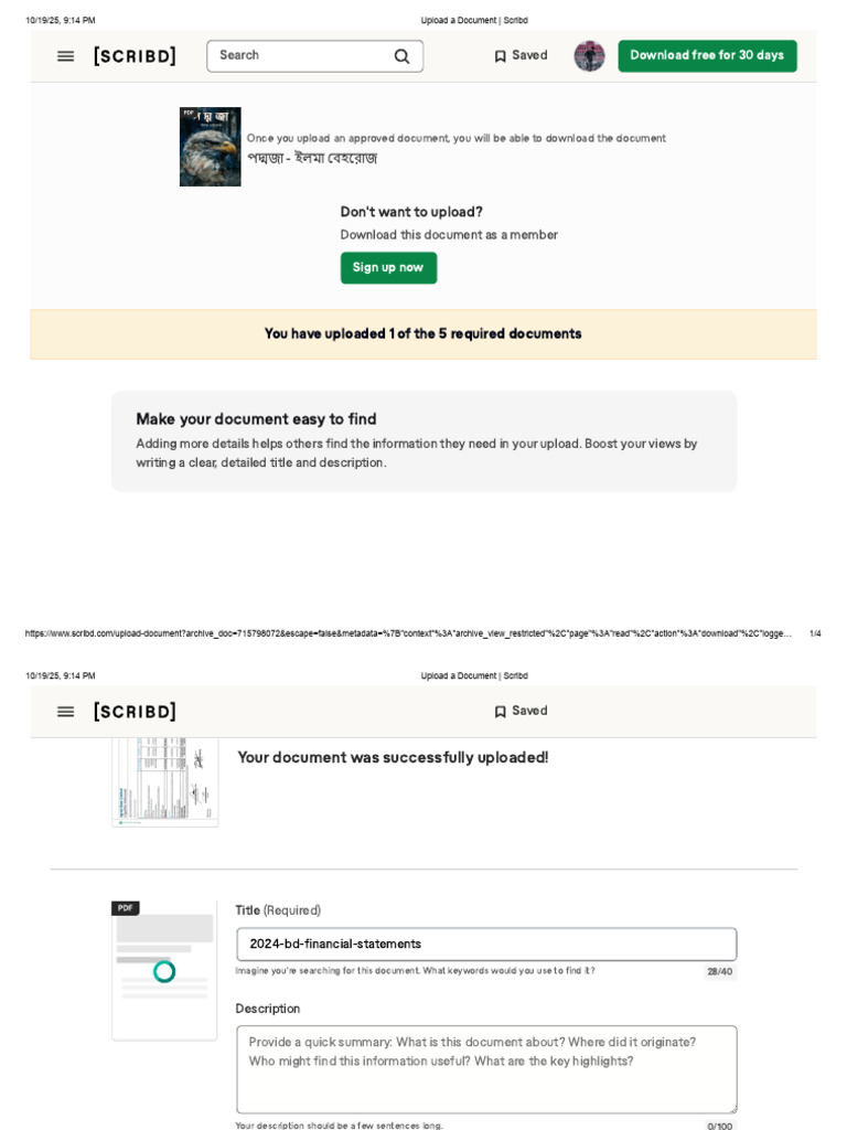 Upload A Document - Scribd | PDF | Scribd