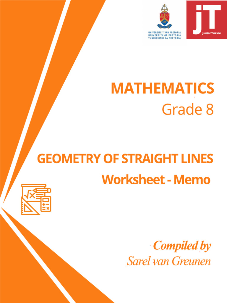 Gr8 Maths Geometry Worksheet MEMO | PDF | Line (Geometry) | Geometry