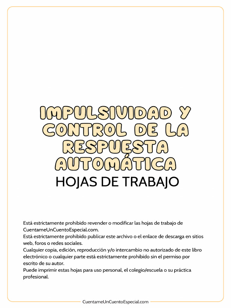 Control de la Ira en Niños: Actividades | PDF