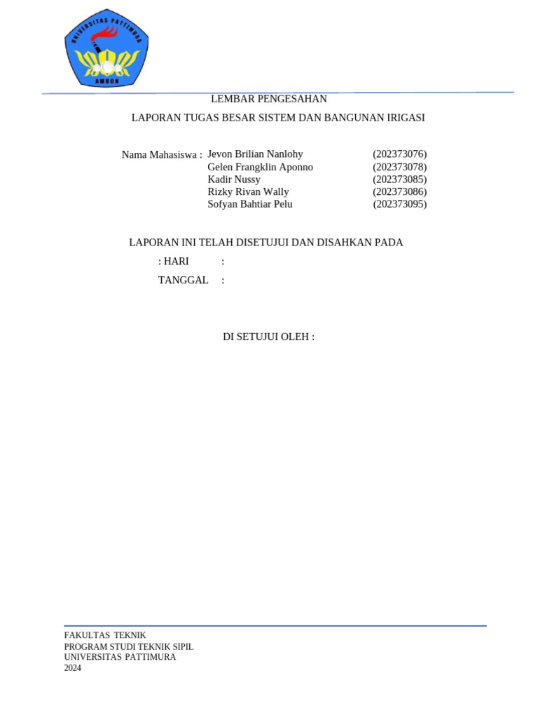 Laprak Irigasi Sofyan | PDF