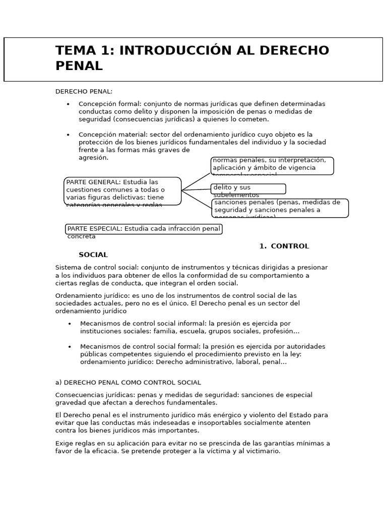 Penal-1-Introducción-Al-Derecho-Penal Español | PDF | Derecho penal | Justicia