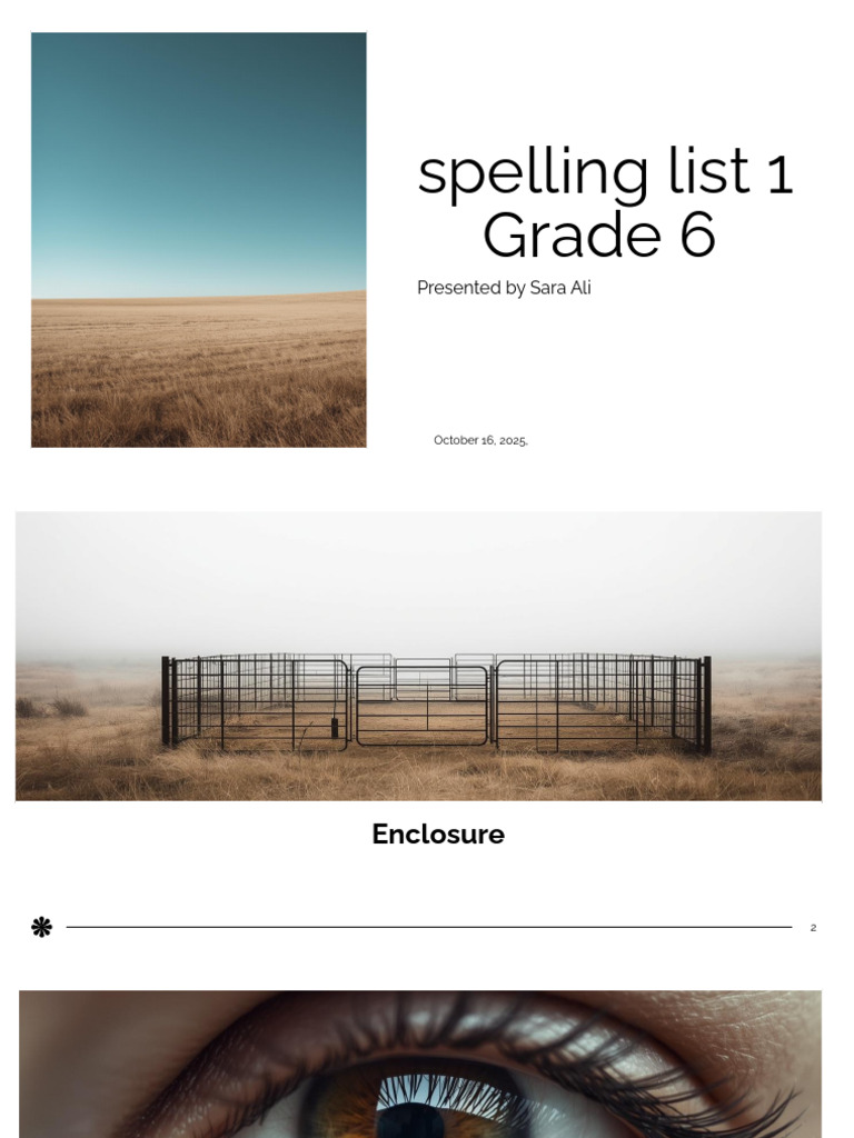 Spelling List 1 | PDF
