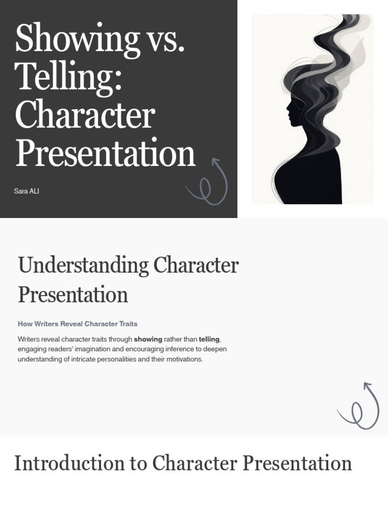 Presentation - Showing vs. Telling Character Presentation | PDF | Body ...