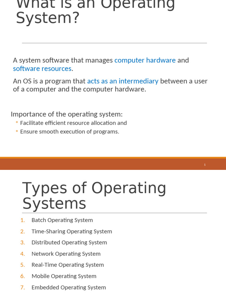 Lecture 1 - OS Concepts | PDF | Operating System | Client–Server Model