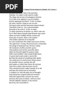 Hamlet's Soliloquy: To Be or Not To Be | PDF
