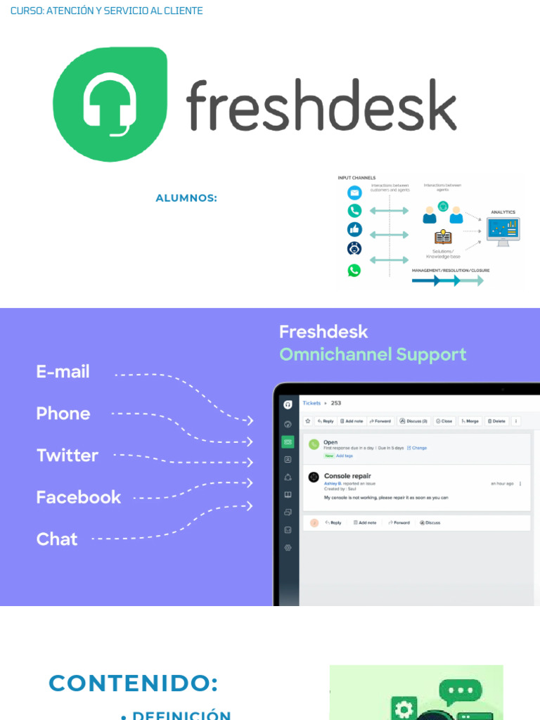 Freshdesk: Gestión Eficiente de Clientes | PDF | Tecnologías de la ...