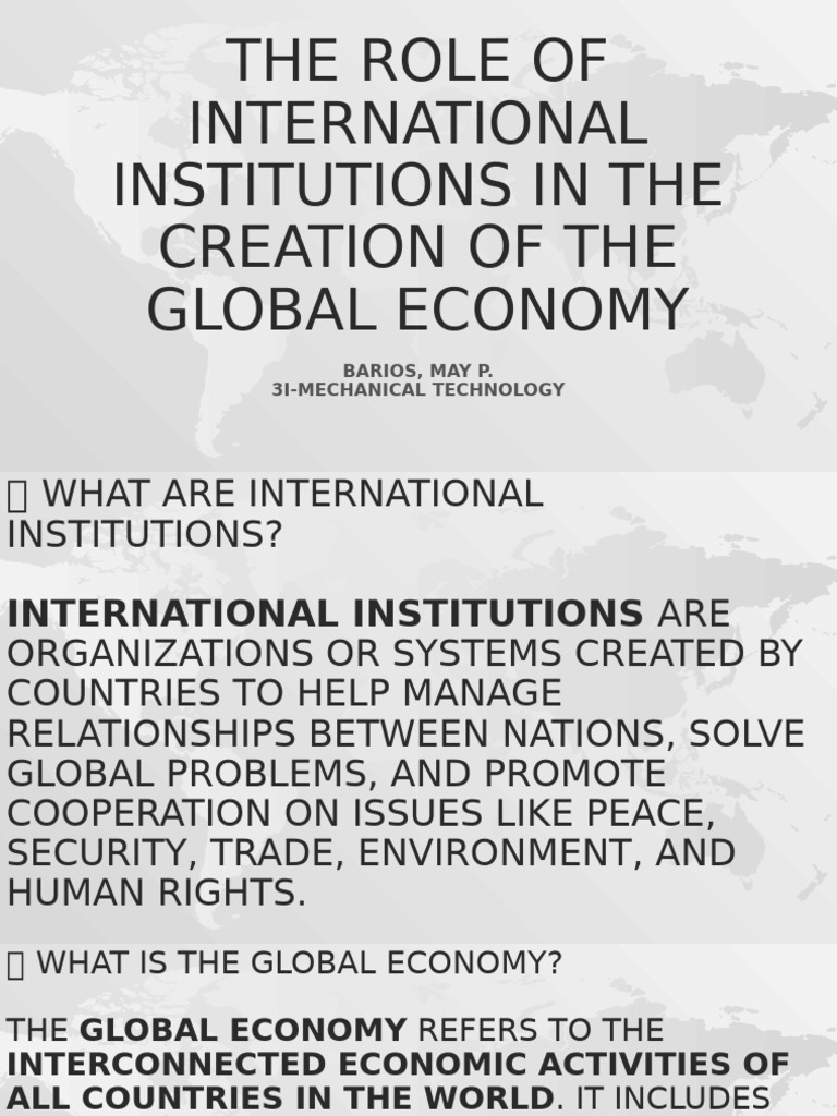 The Contemporary World (Report) | PDF | Economic Globalization | Economic Growth