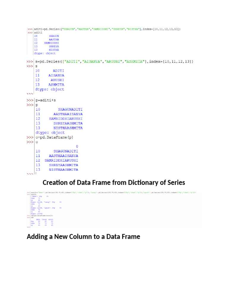 Day 6 On Data Frame | PDF