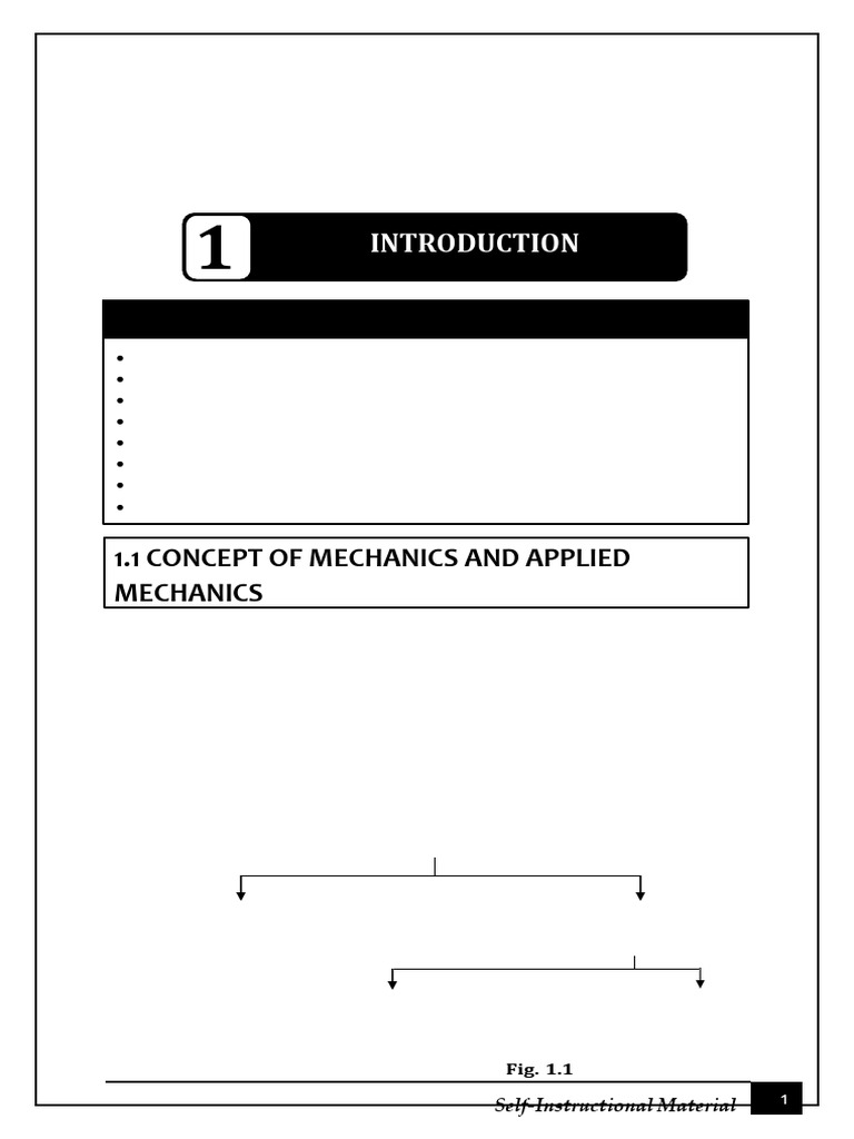 Overview of Mechanics and Applied Mechanics | PDF | Force | Mechanics
