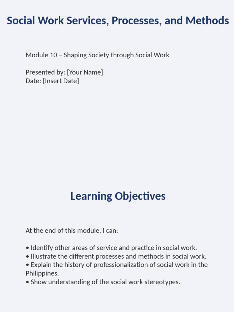 Social Work Report Styled | PDF | Social Work | Psychotherapy