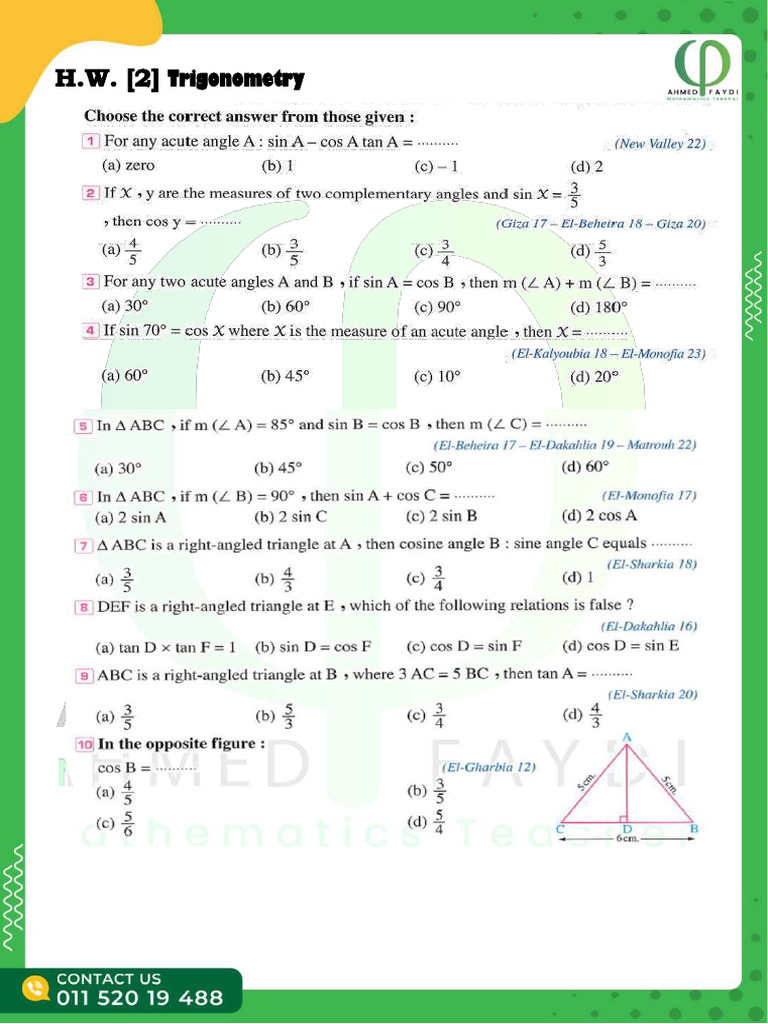 Geometry HW | PDF