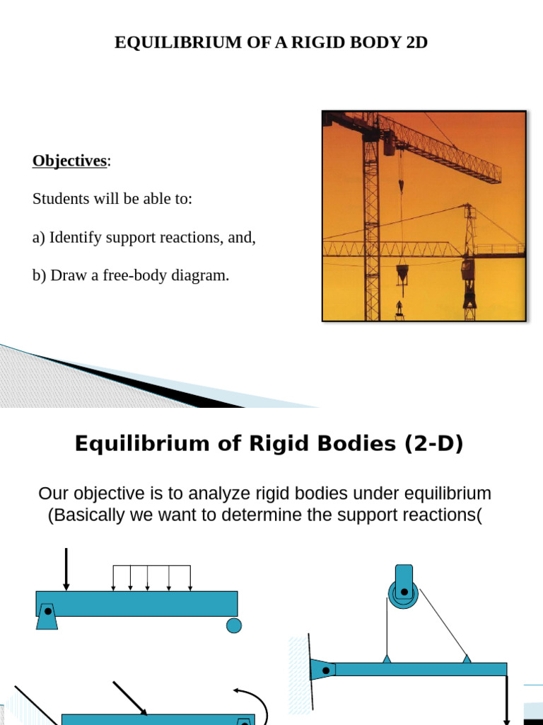 5 - 6 - Equilibrium of Rigid Bodies | PDF | Force | Rotation