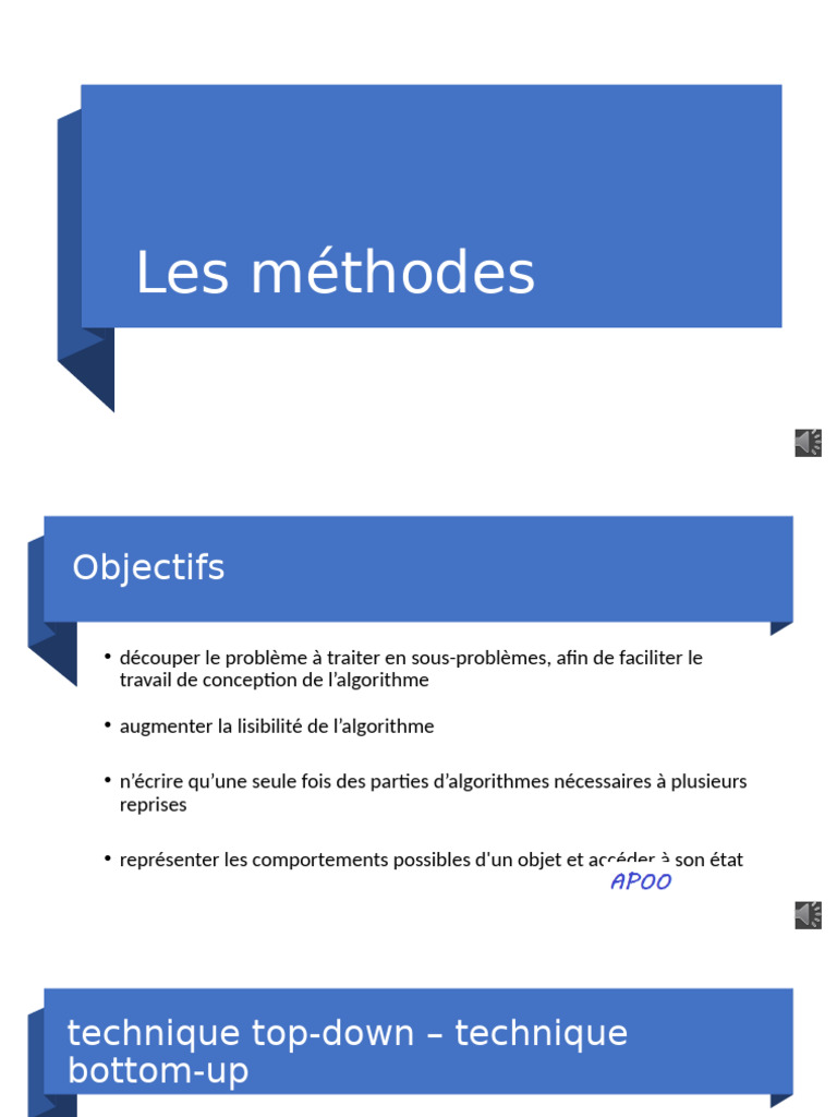 ch4 LesMethodes | PDF | Programmation informatique | Informatique