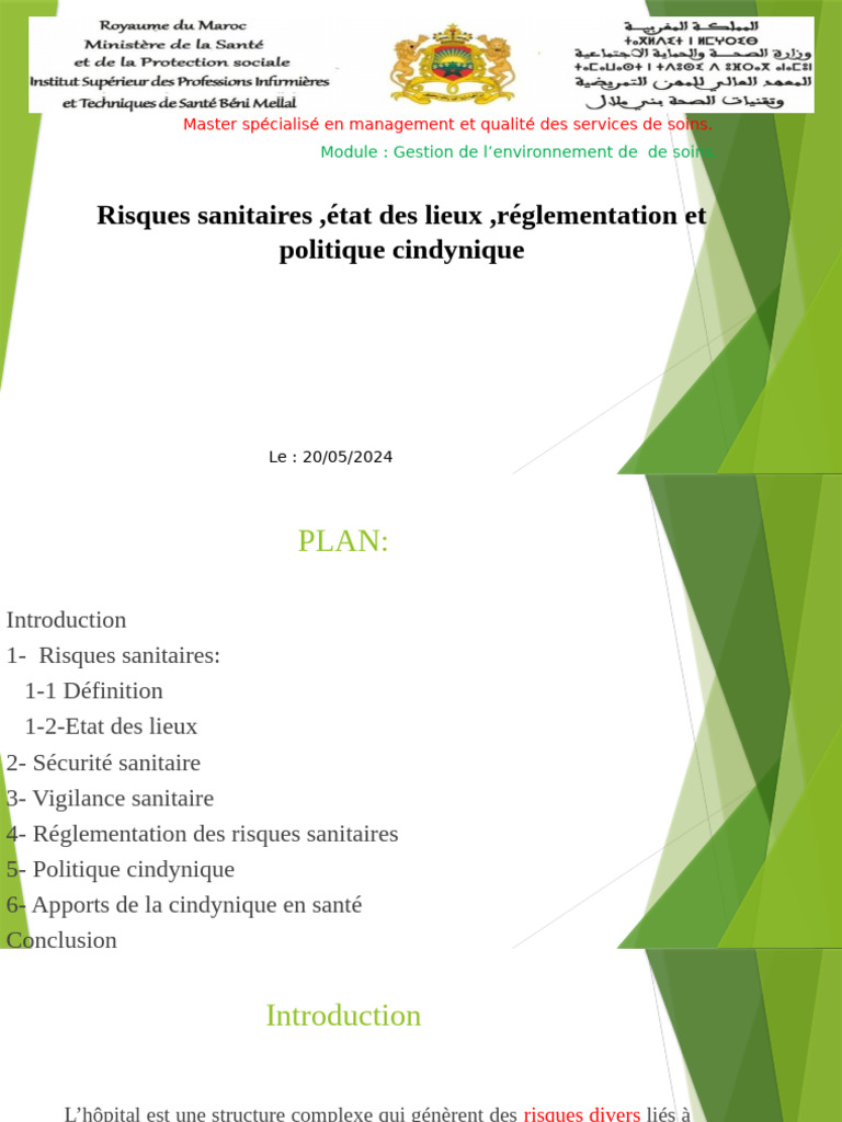Gestion des Risques Sanitaires en Santé | PDF | Gestion des risques ...