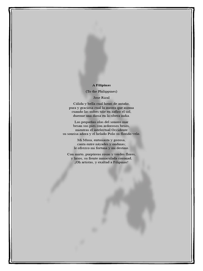 JOSE RIZAL POEM | PDF