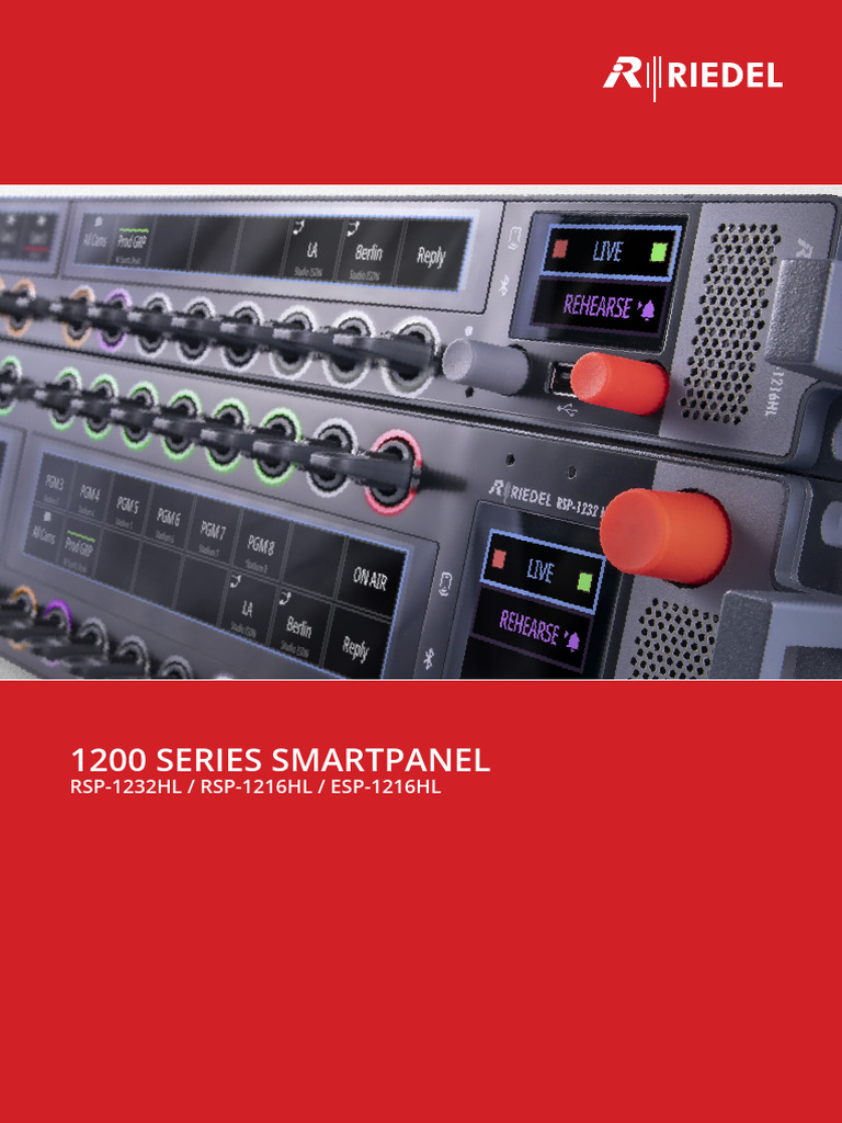 Riedel RSP-1216HL SmartPanel Manual | PDF | Headphones | Microphone