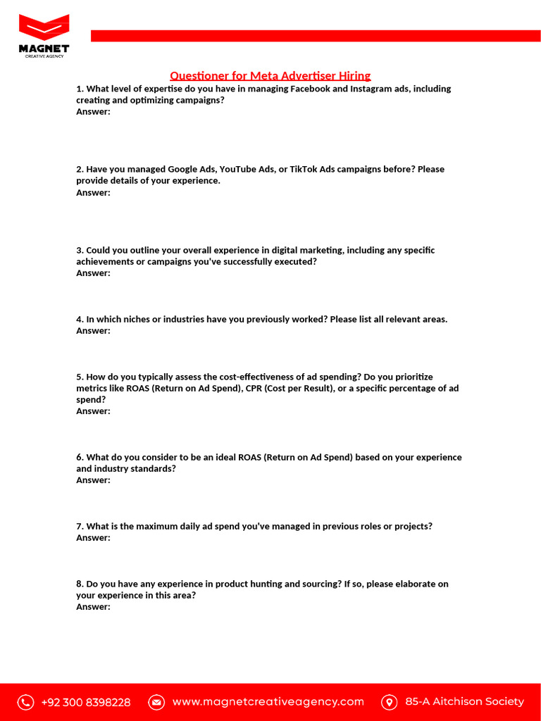 Questioner | PDF