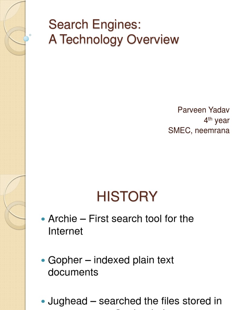 Search ENgine | PDF | Search Engine Indexing | Web Search Engine