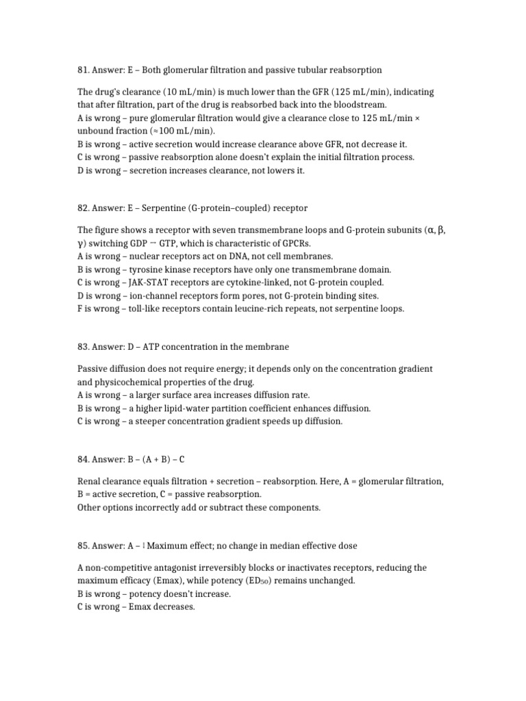 Pharma C | PDF | Receptor Antagonist | Receptor (Biochemistry)