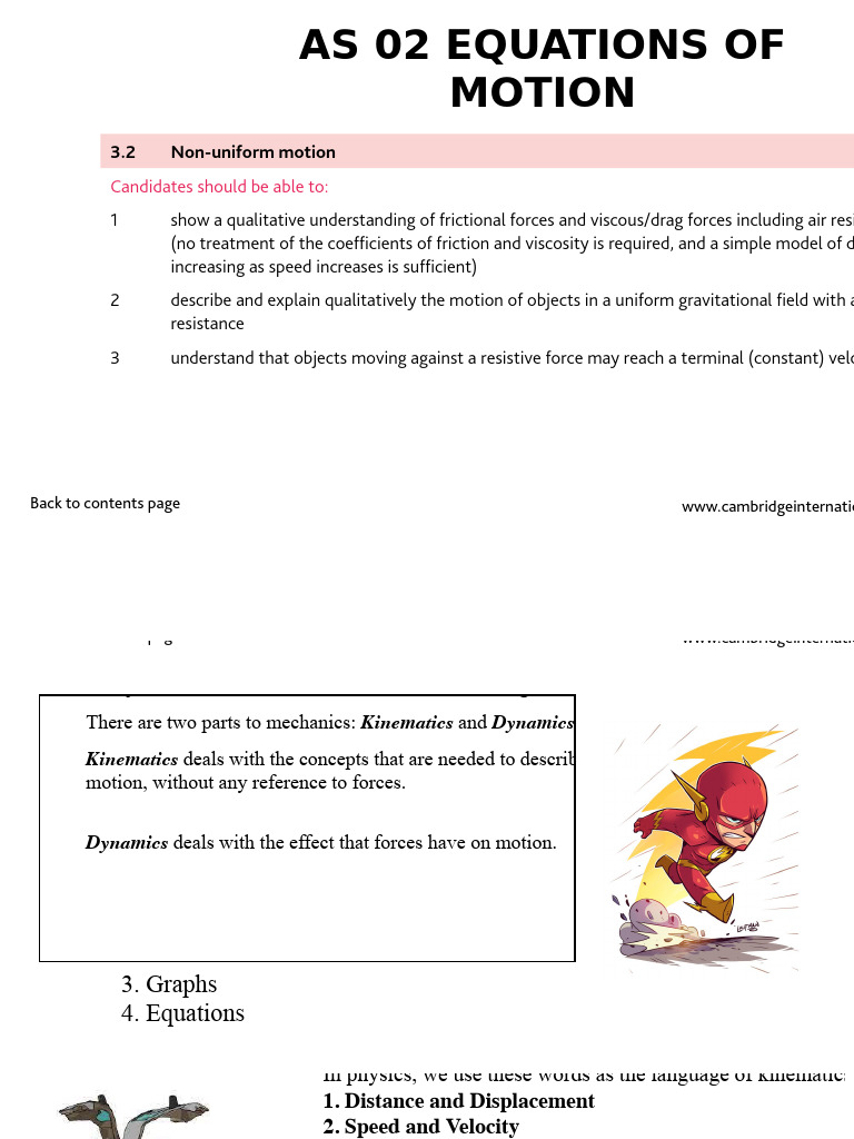 AS 02 Equations of Motion | PDF | Speed | Acceleration