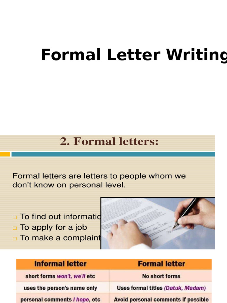 Guide to Formal Letter Writing | PDF | Word | English Language