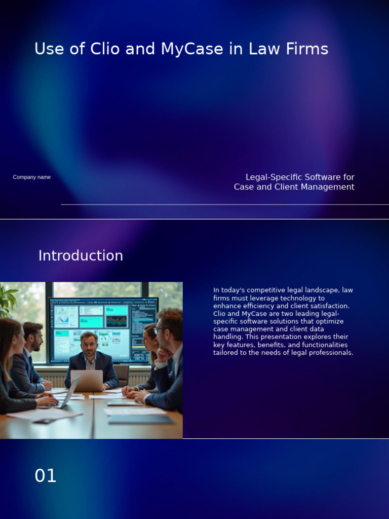 Use of Clio and MyCase in Law Firms | PDF | Cloud Computing | Data ...