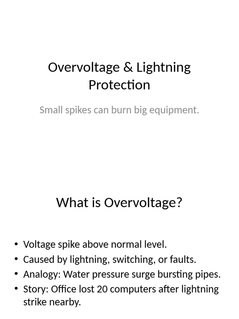 Overvoltage & Lightning Protection Guide | PDF | Components ...