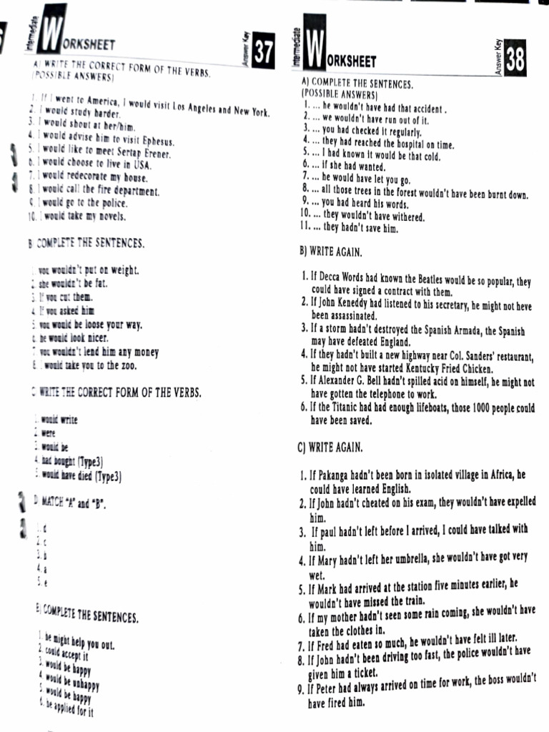 Worksheet 37-42 Answer Key | PDF