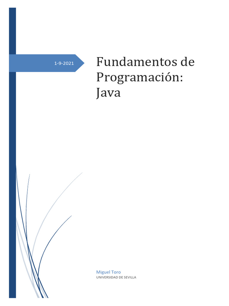 Fundamentos de Programacion - Java - v0 | PDF | Objeto (informática) | Java (lenguaje de ...