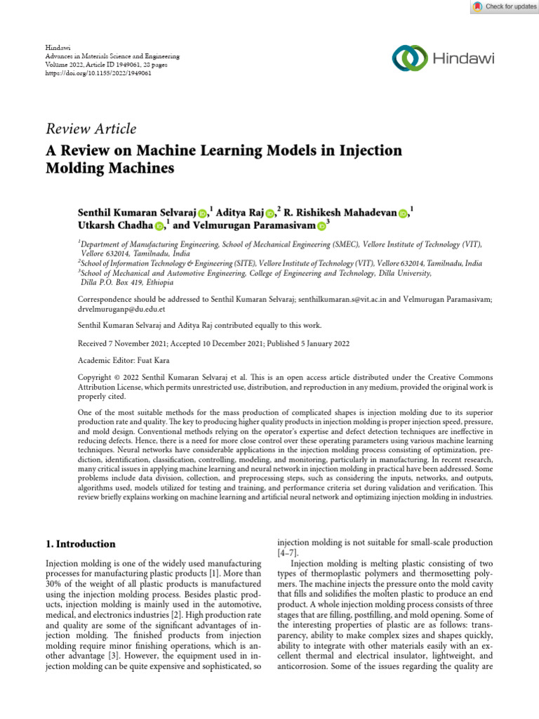 Advances in Materials Science and Engineering - 2022 - Selvaraj - A ...