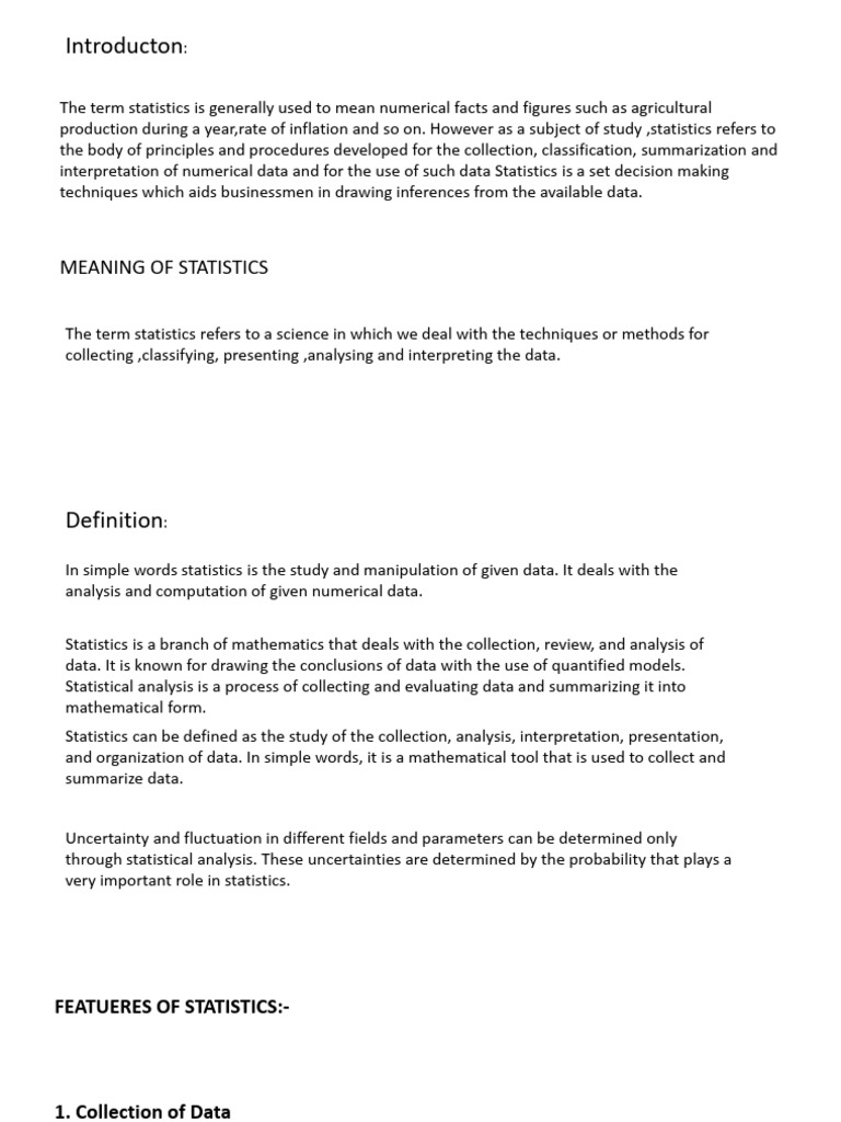 Statistical Data and Data Summary | PDF | Statistics | Cartesian ...