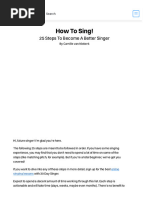 Essential Singing Techniques Guide | PDF | Singing | Vocal Pedagogy