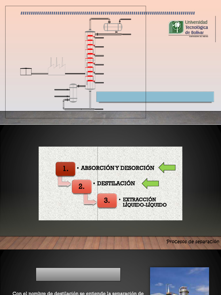 Procesos de Separación en Química | PDF | Destilación | Vapor